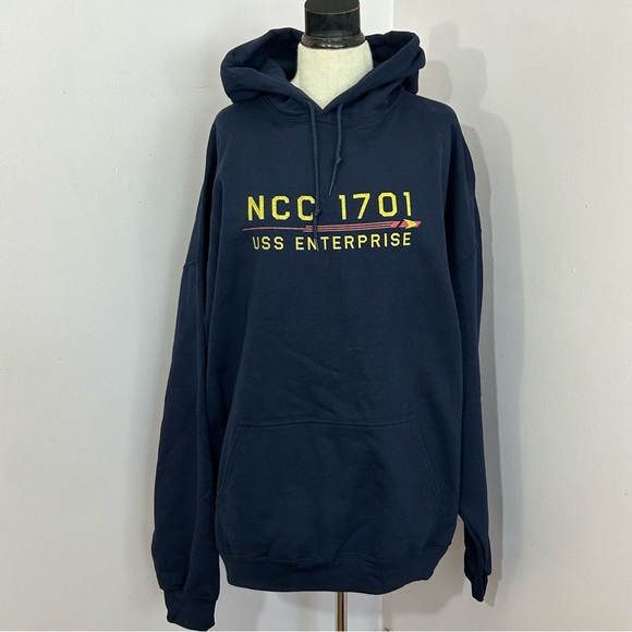 Gildan | Shirts | Star Trek Uss Enterprise Ncc 71 Hoodie Sweatshirt 3x ...